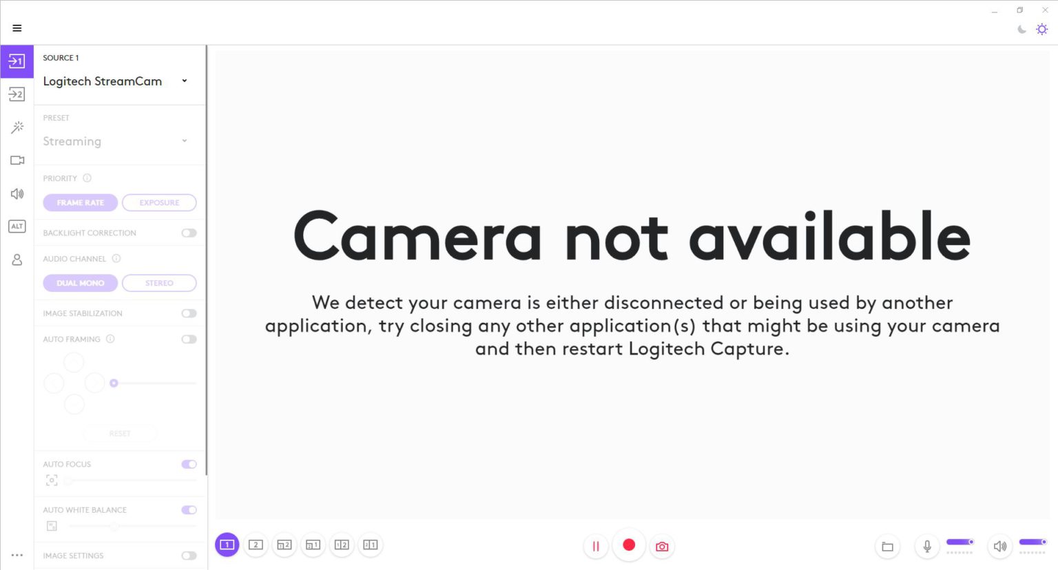 Logitech Streamcam - Camera not available at 1080 60fps (Full HD ...